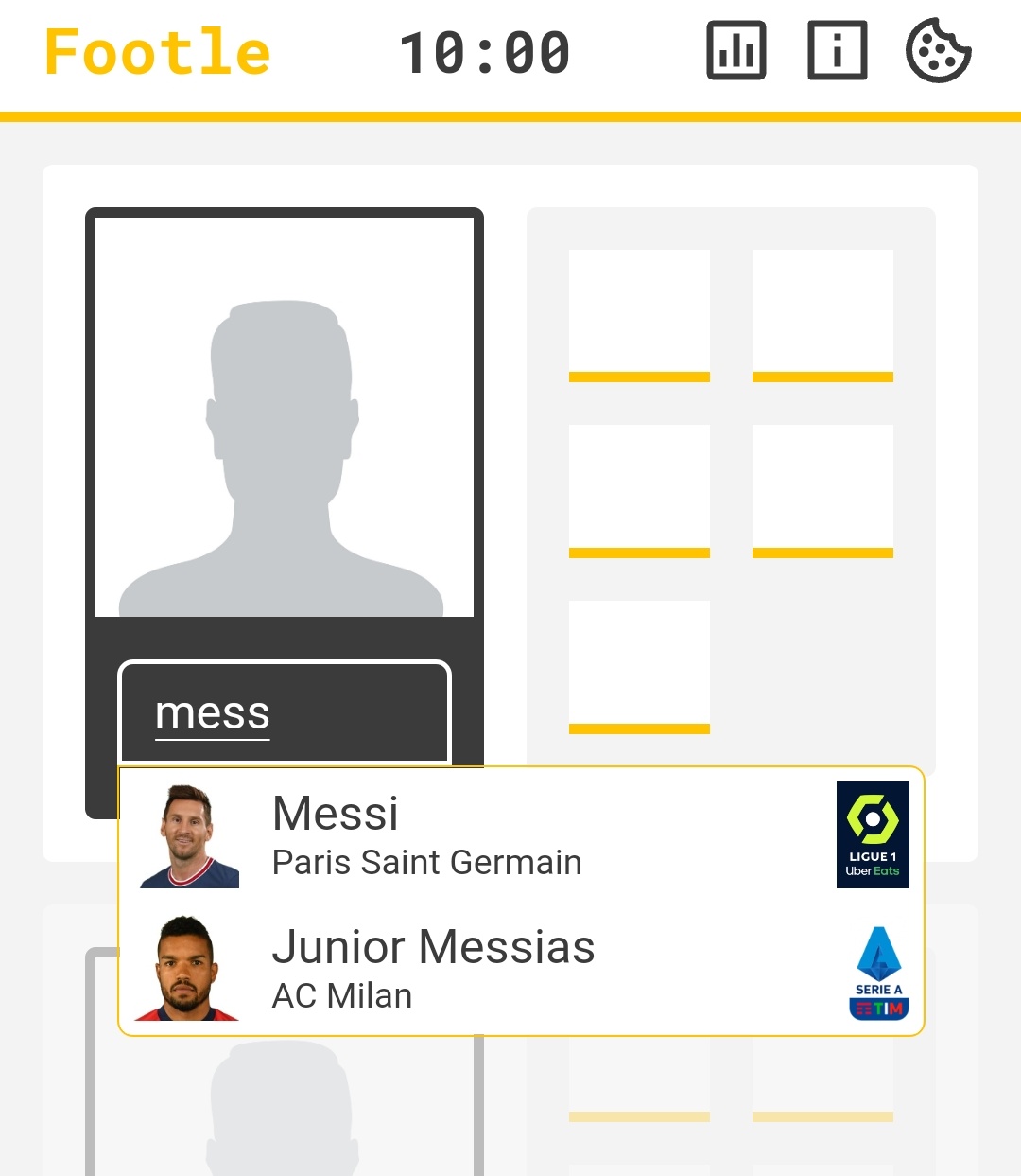 Footle Wordle 🕹️ Juego Online - Las 5 mejores ligas