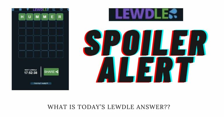 Lewdle Today 😂 Word Of The Day (SOLVED)