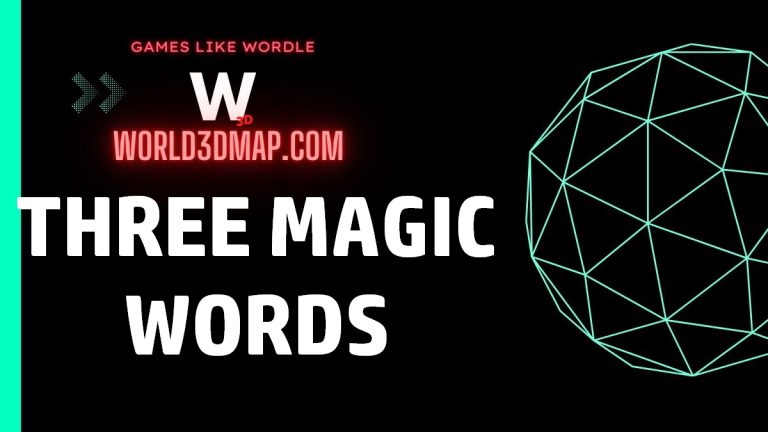 THREE MAGIC WORDS 🕹️ Word Daily Game