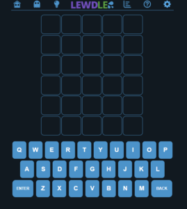 LEWDLE 🕹️ Dirty wordle game
