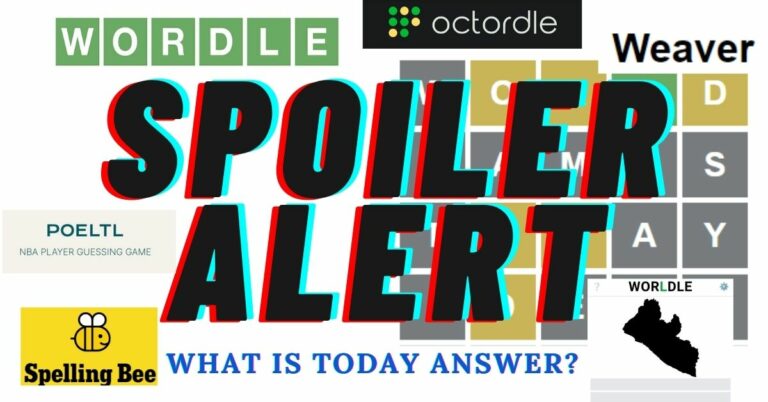 Answer Today (Pinpoint, Crossclimb, Wordle, Bandle, Word Salad, Spotle ...